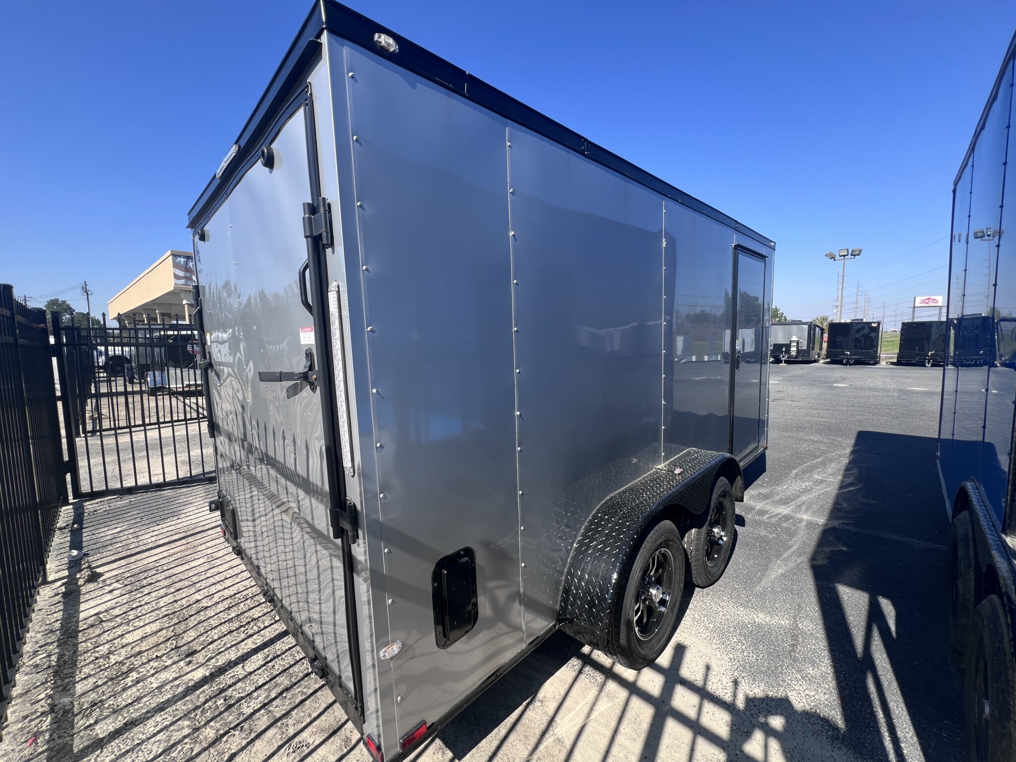 7 x 14 Silver Frost Enclosed Cargo Trailer - Spartan Cargo Trailer