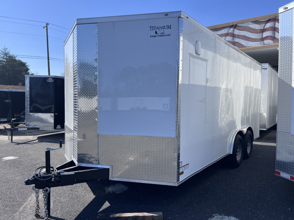 New Titanium Cargo Trailers 8.5 X 16 TA Enclosed Cargo Trailer - Renown ...