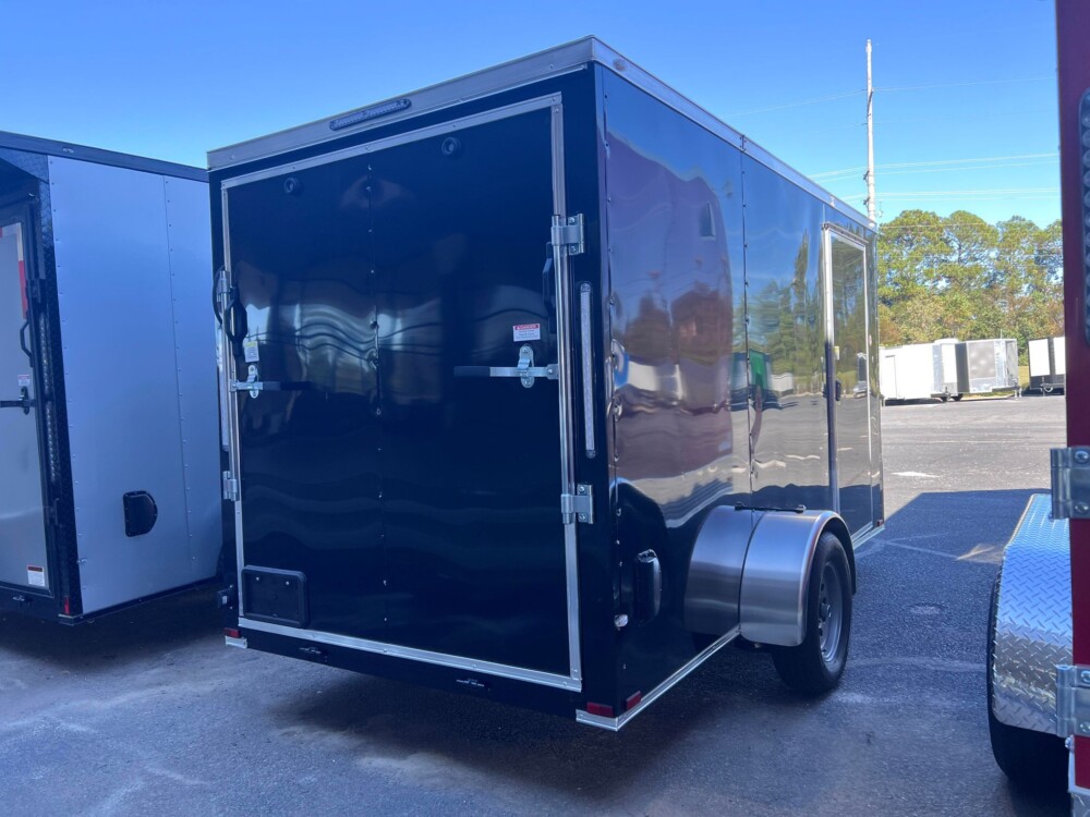 6 X 12 SA Enclosed Cargo Trailer for Sale | Black 6 x 12 Spartan ...