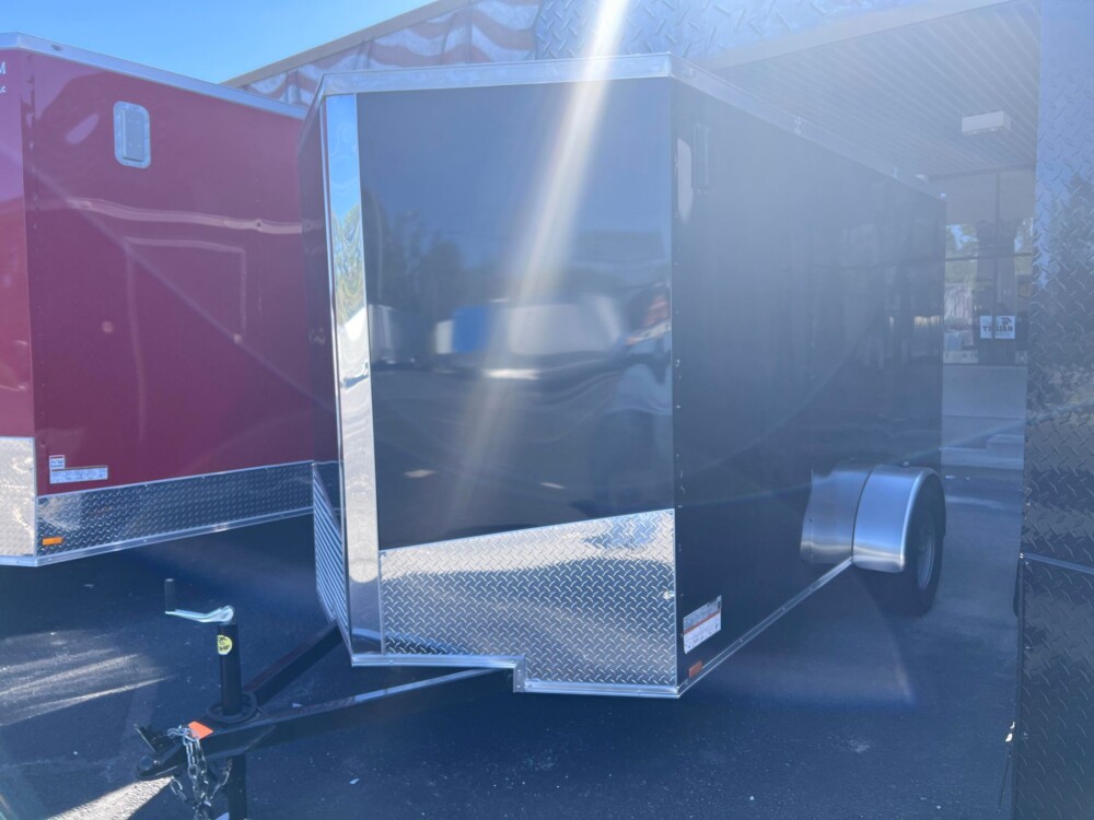 6 X 12 SA Enclosed Cargo Trailer for Sale | Black 6 x 12 Spartan ...