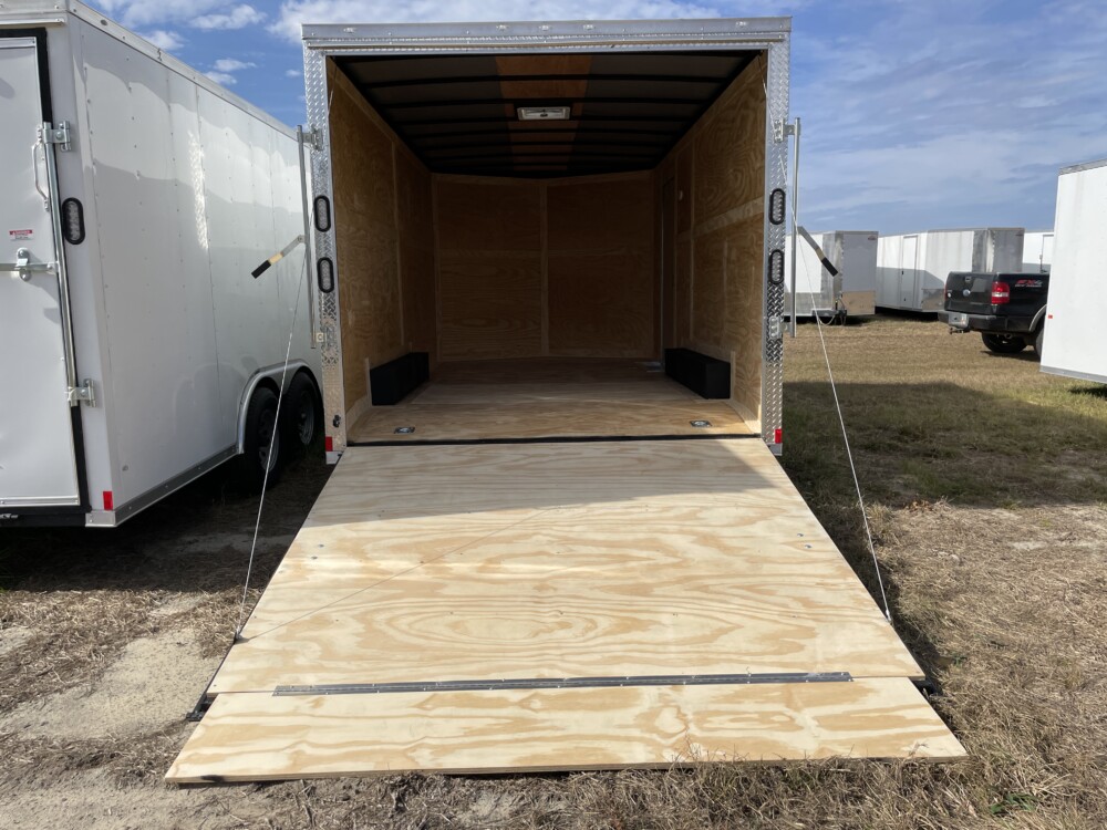 8.5 X 16 TA WHITE ENCLOSED TRAILER | 8.5 x 16 Cargo Trailer