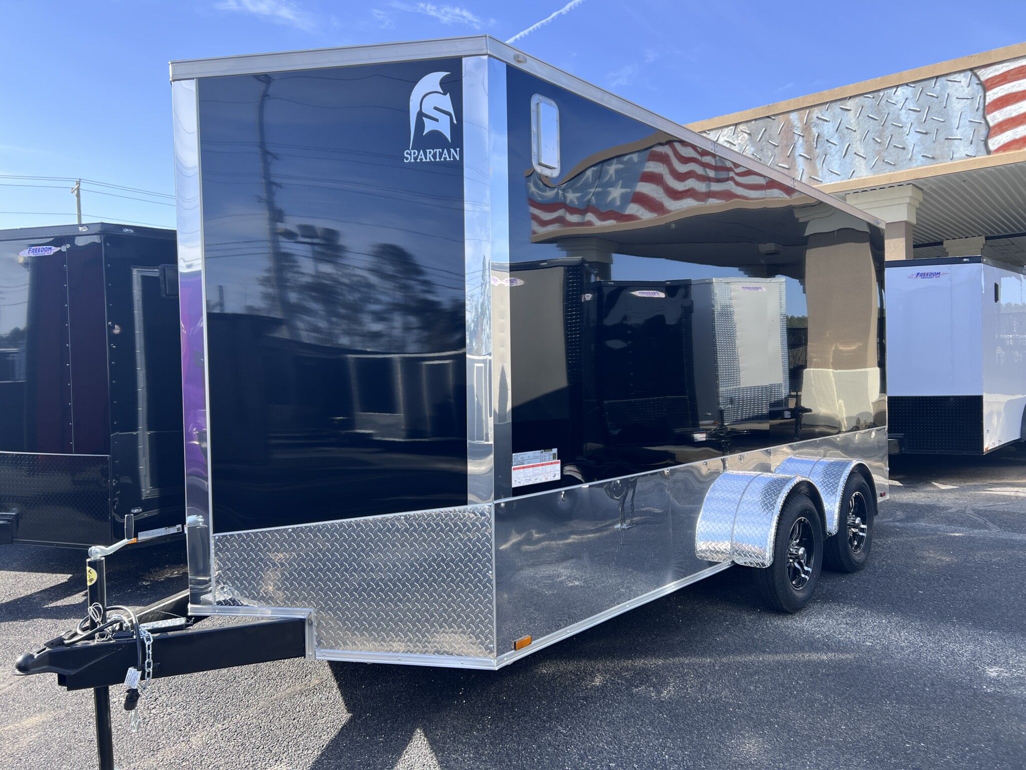 7x16 Enclosed Trailer | Spartan Cargo Trailer, Dual Axle, Heavy Duty