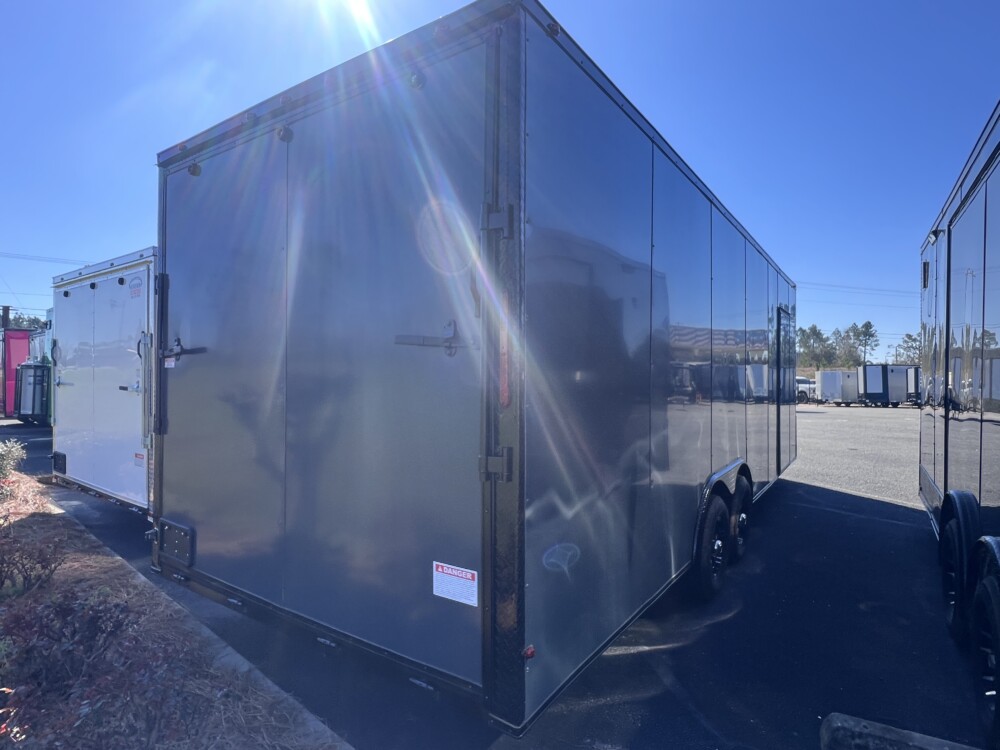 8.5x24 TA4 Enclosed Car Hauler Gray for Sale | 8.5x24 Cargo Trailer