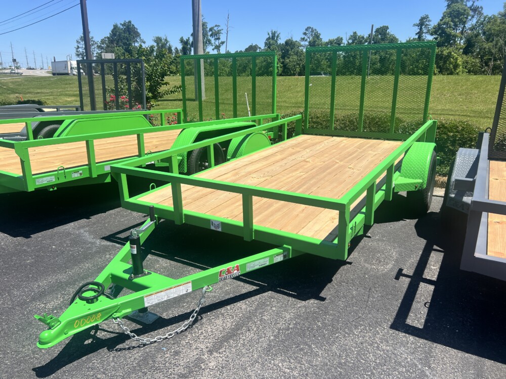 C&A 6x12 SA Utility Trailer | 3500 lb Axle, Expanded Metal Gate | Best ...