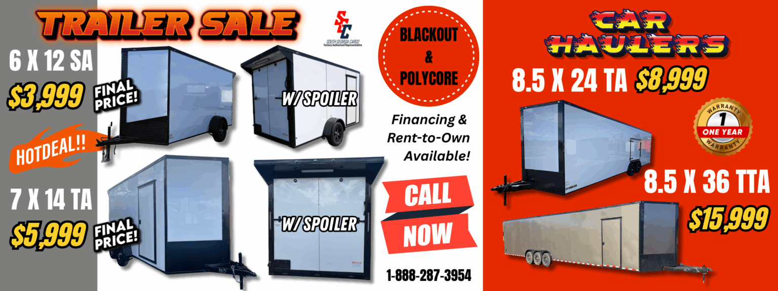 16' Long Enclosed Cargo Trailers for Sale | 16 Foot Enclosed Trailers