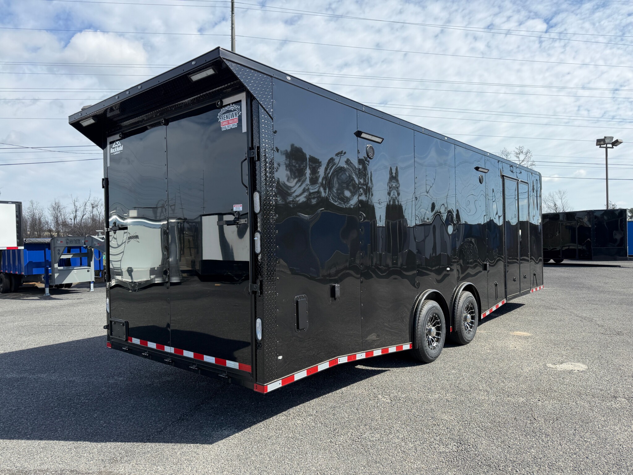 8.5 X 28 TA ROCK SOLID CARGO RACE CAR TRAILER - Renown Cargo Trailers